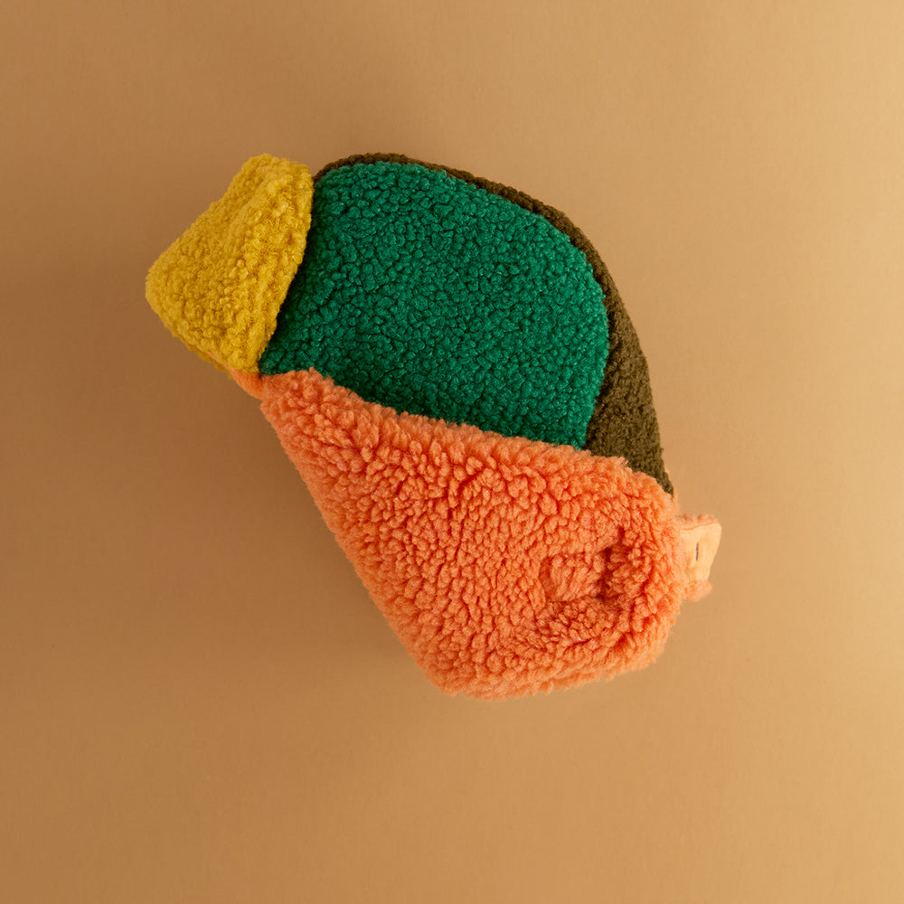 Kids Trapper Hats - Green/Orange & Roarsome