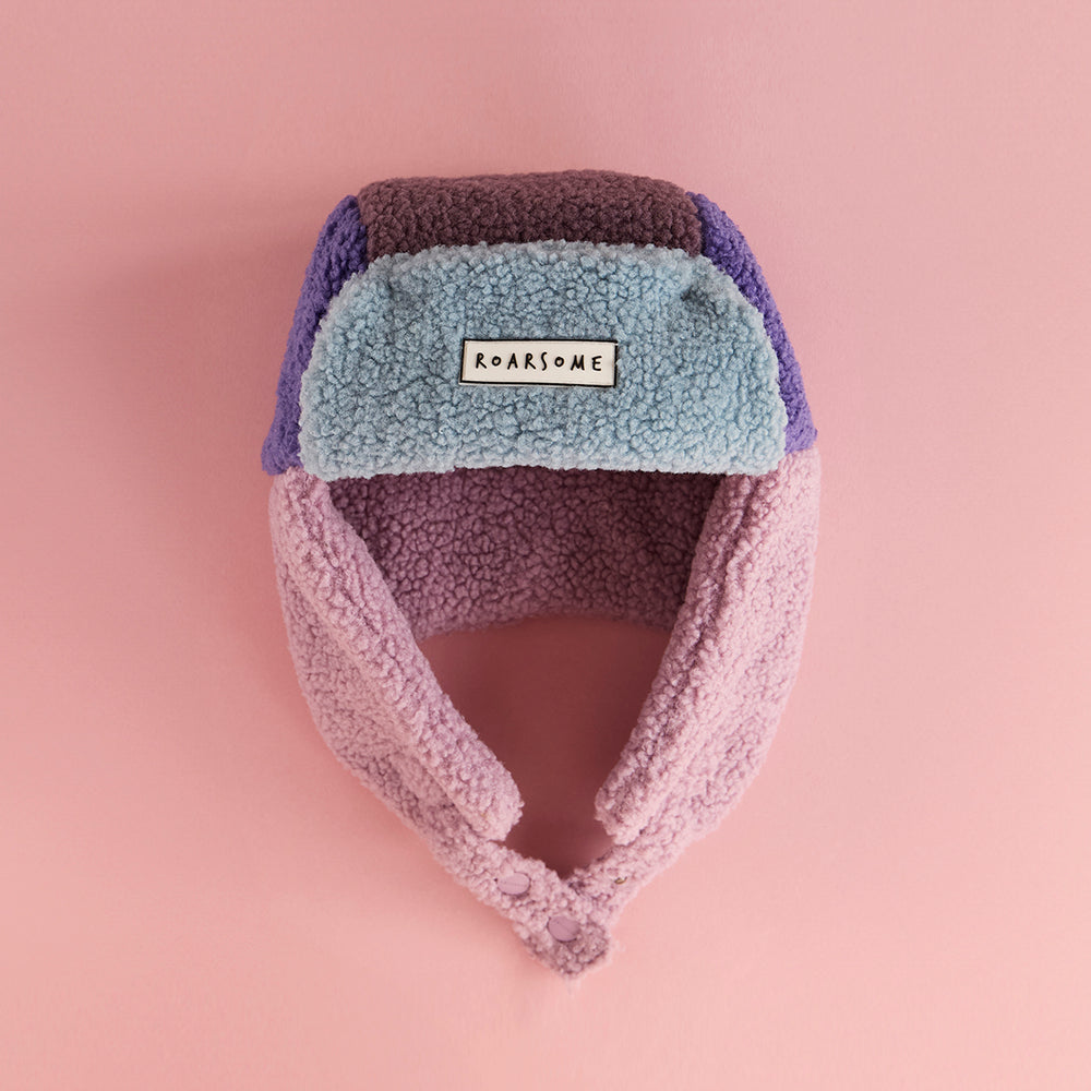 Kids Trapper Hats - Pink/Lilac & Roarsome