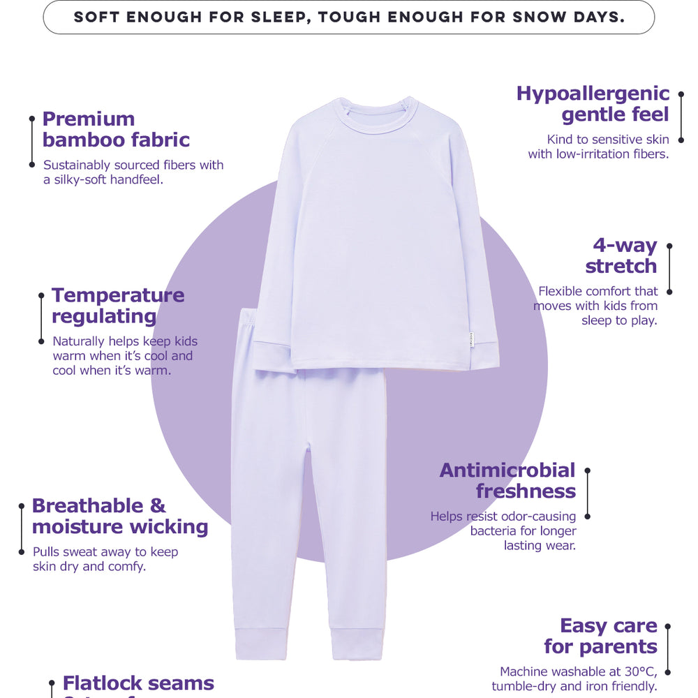 Bamboo Base Layer - Dusk Lilac & Roarsome