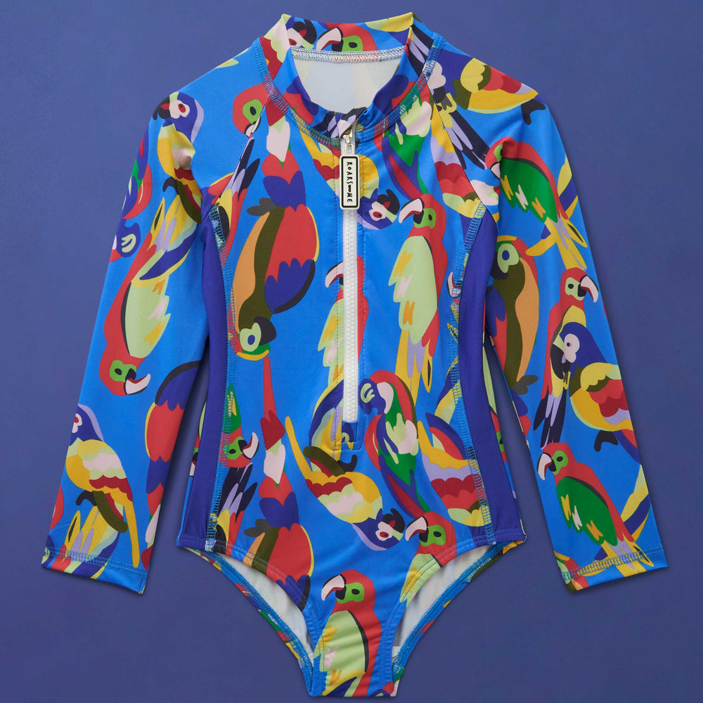 Squawk the Parrot - Kids Swim Suit & Roarsome