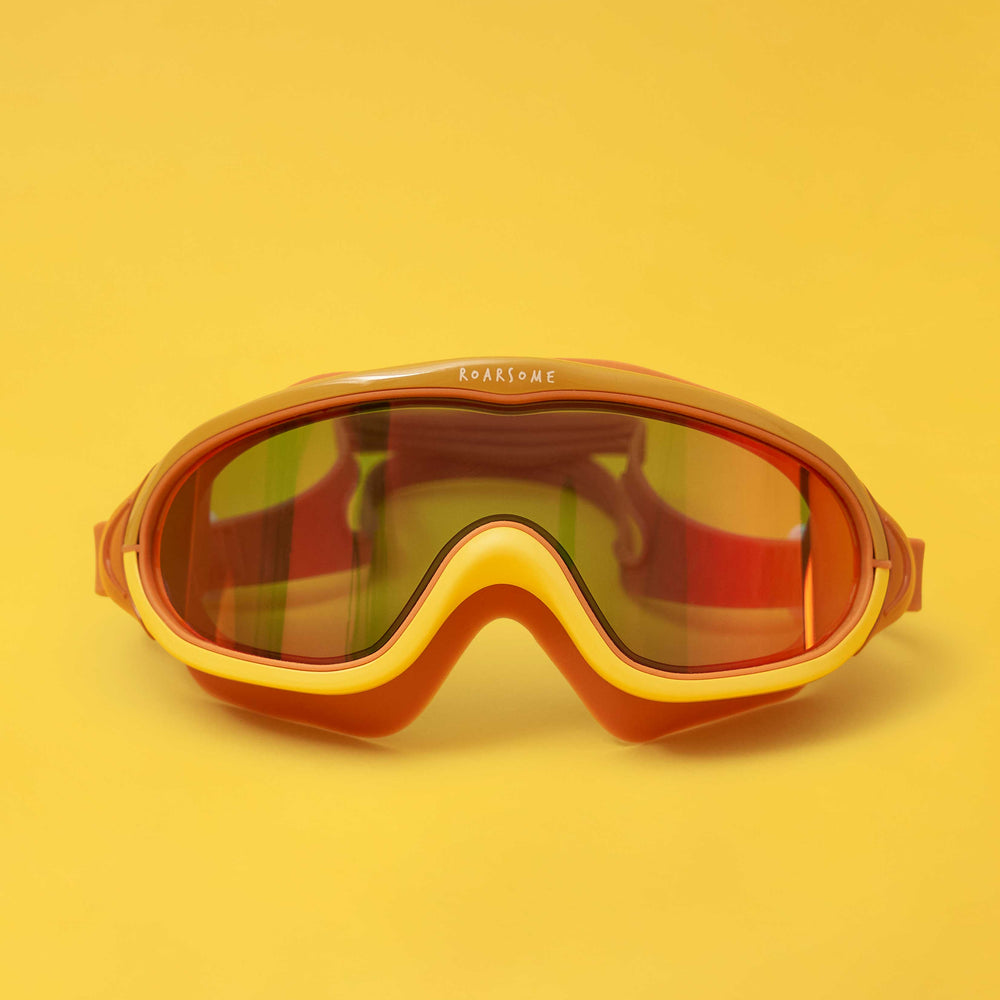 Yellow/Orange - Swimming Goggles & Roarsome