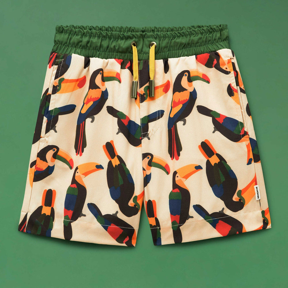 Beak the Toucan - Kids Swim Shorts & Roarsome