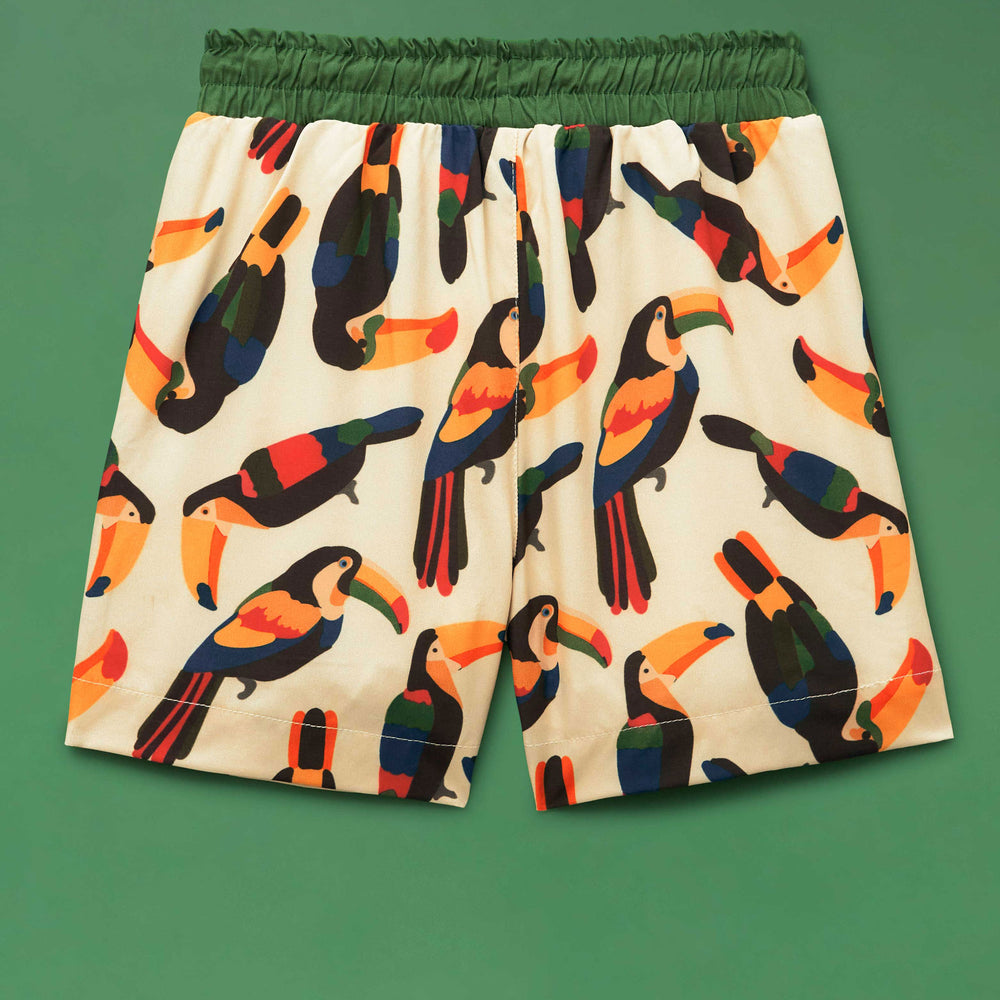 Beak the Toucan - Kids Swim Shorts & Roarsome