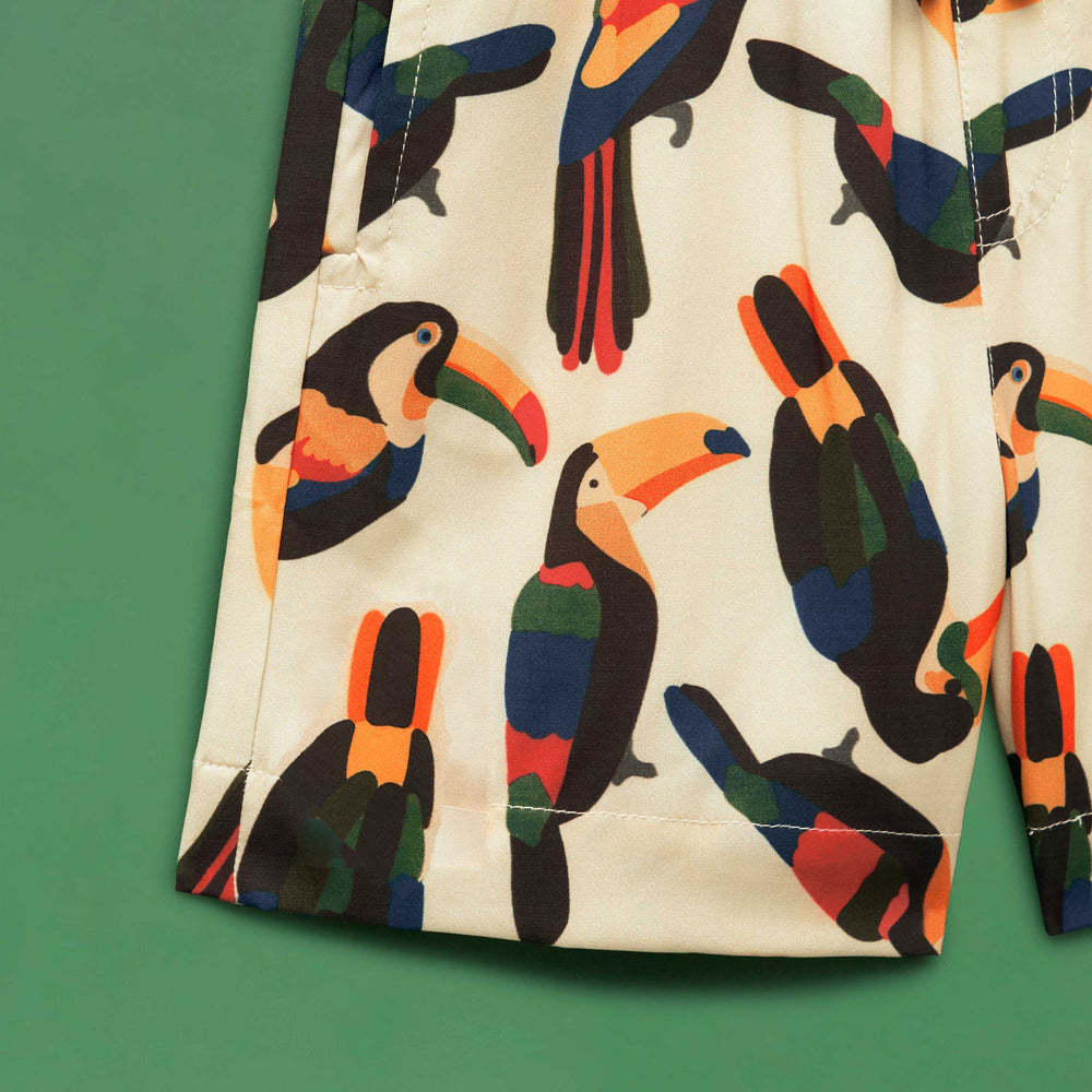 Beak the Toucan - Kids Swim Shorts & Roarsome