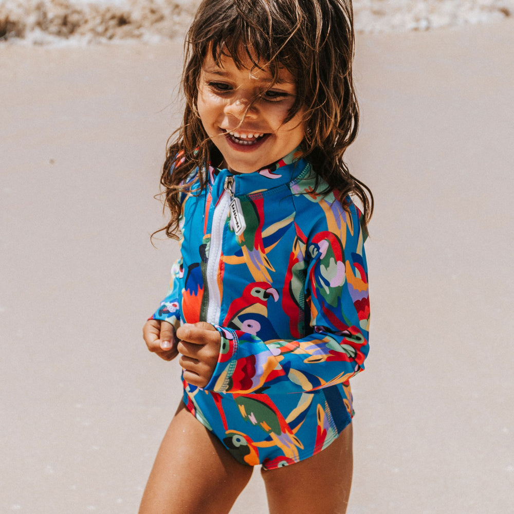 Squawk the Parrot - Kids Swim Suit & Roarsome