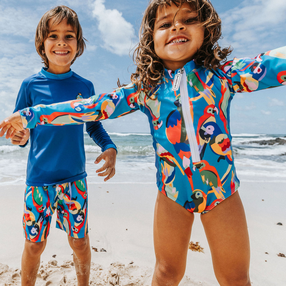 Squawk the Parrot - Kids Swim Suit & Roarsome