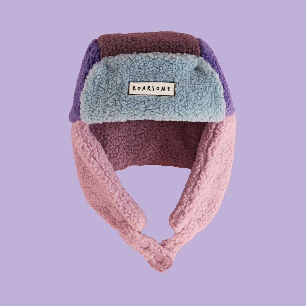 Kids Trapper Hats - Pink/Lilac & Roarsome